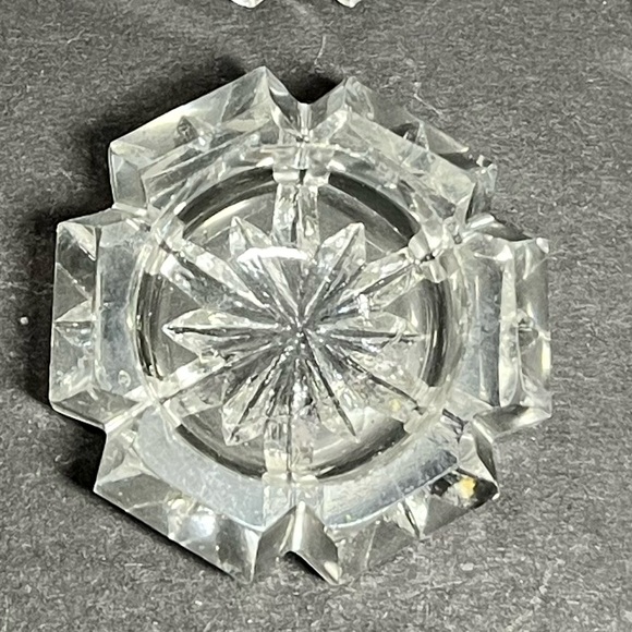 Antique | Dining | Rare Set 5 Antique Victorian Cut Crystal Glass Salt ...